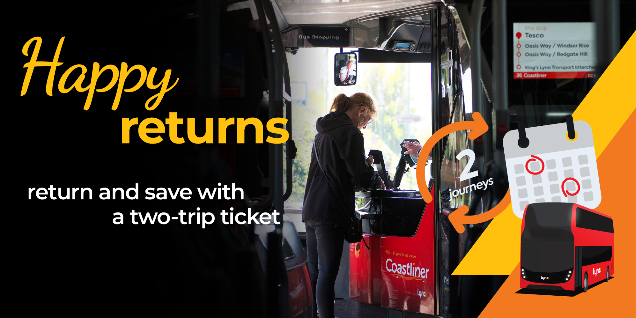 Happy returns! - Lynx bus